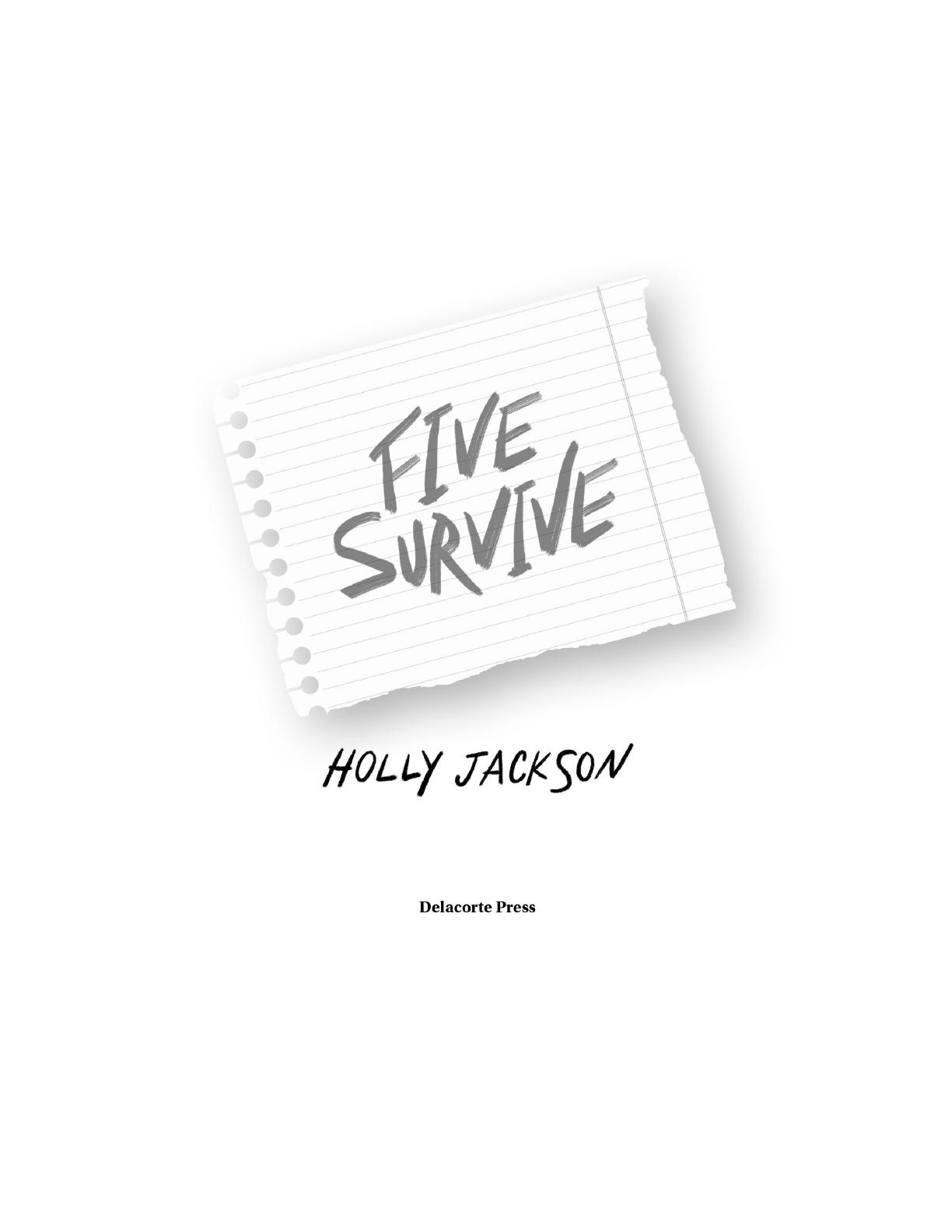 Five Survive by Holly Jackson PDF